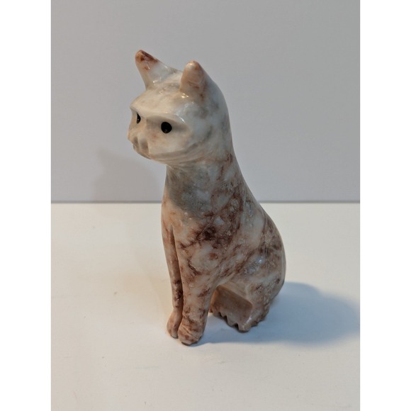 Cat | Vintage Pink Marble Cat Sculpture | Poshmark